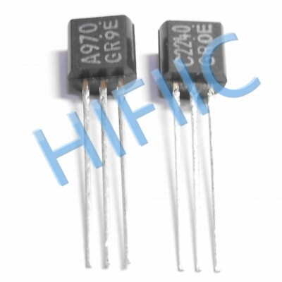 10pairs TOSHIBA 2SA970-GR 2SC2240-GR (A970 C2240,2SA970 2AC2240 ...