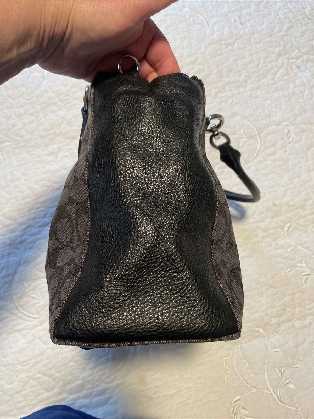 COACH Lexi Shoulder Bag Signature Smoke/Black Missing… - Gem