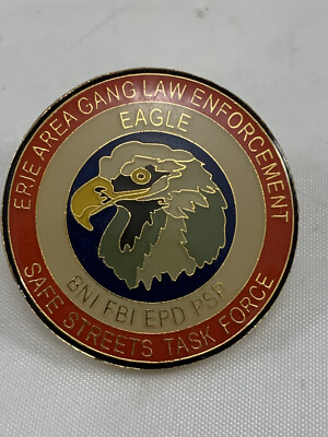 FBI Department Of Justice Erie Safe Streets Task Force Eagle lapel pin ...