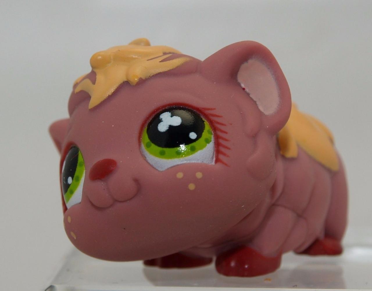 LITTLEST PET SHOP - #510 LH Guinea Pig ~ Mauve w/Blonde Hair Green Eyes ...