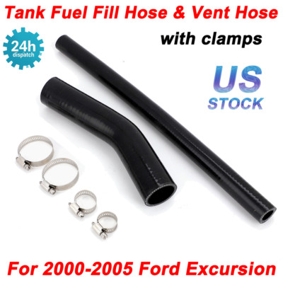 For 2000-2005 Ford Excursion Fuel Fill Hose & Vent Hose Kit Gas/Diesel ...