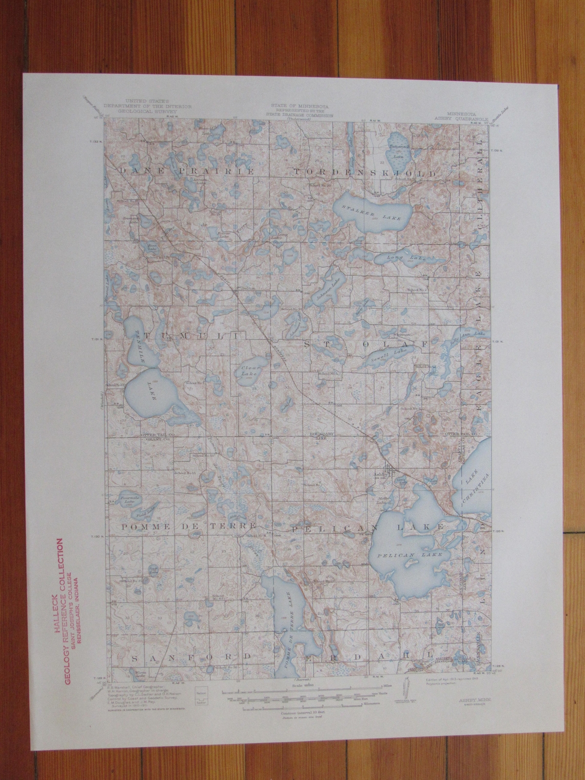Ashby Minnesota 1949 Original Vintage USGS Topo Map | eBay