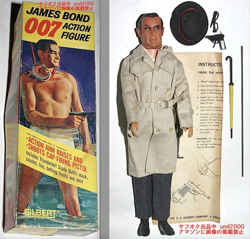 1960s Gilbert 007 James Bond Action Figure Sean Connery | eBay