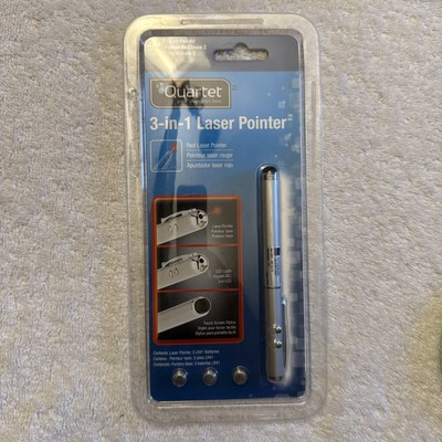 Quartet 3-in-1 Laser Pointer - Pointer, LED Light, and PDA Stylus W/3 ...