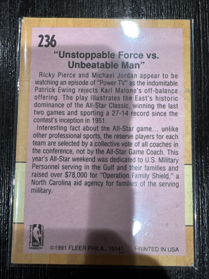 1991-92 Fleer - All-Star Game Michael Jordan, Karl Malone, Patrick ...