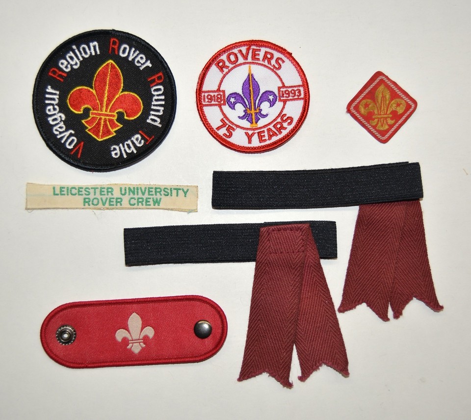 ROVER SCOUTS epaulettes Boy Scouts Uniform Gold Fleur des Lis RSUV133 ...