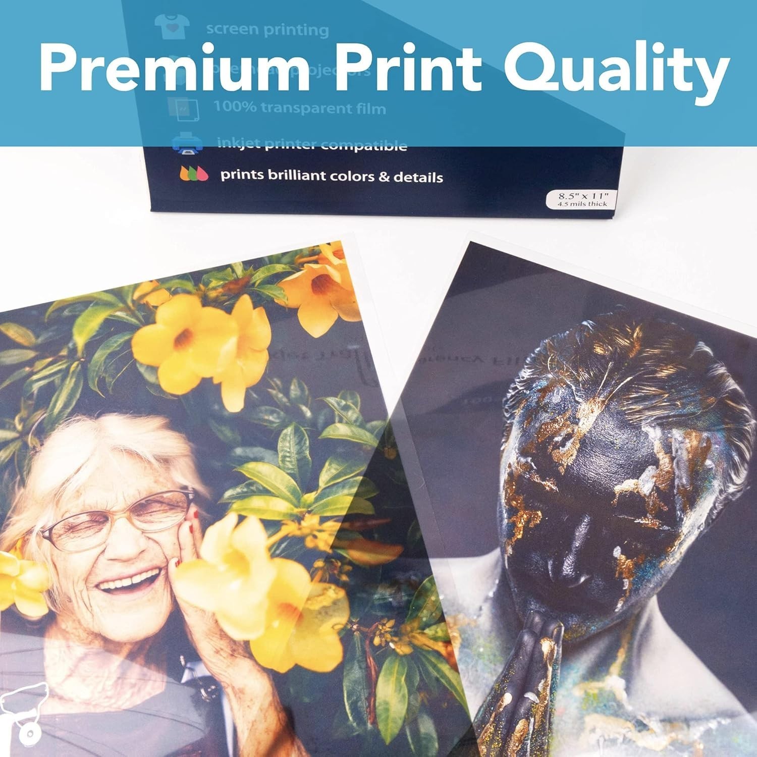 Inkjet Transparency Paper Clear 8.5x11in 30 Sheets for Crafts ...