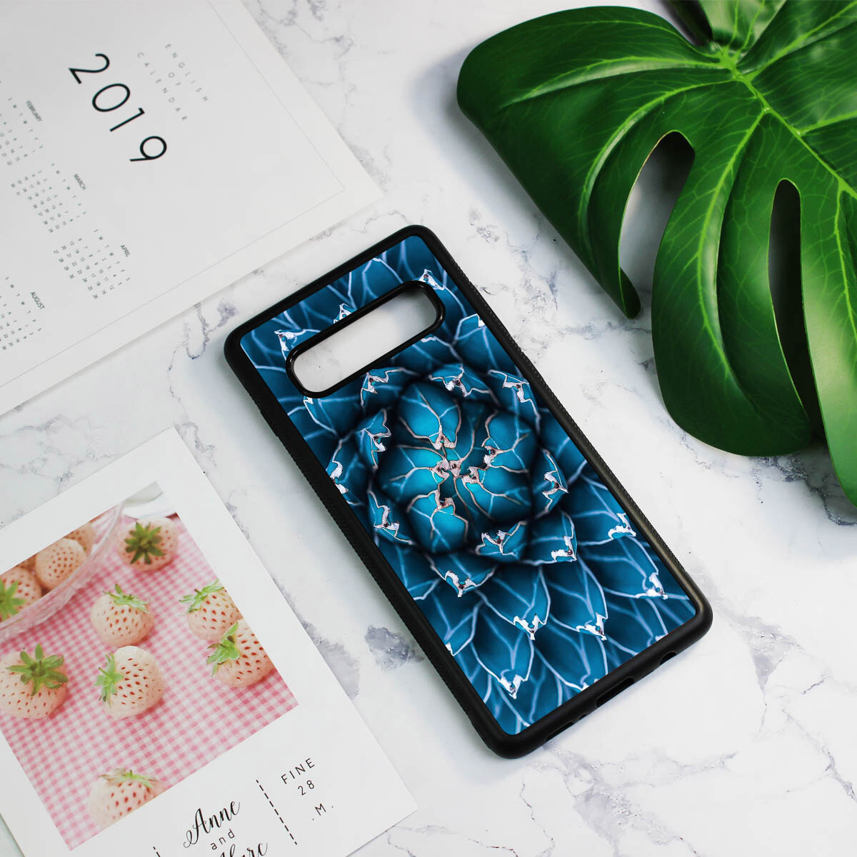 ( For Samsung Note 8 ) Back Case Cover H23201 Blue Flower | eBay Australia