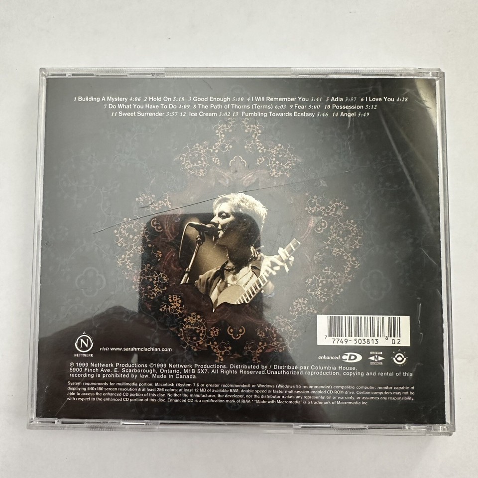 Sarah McLachlan - Mirrorball (CD, 1999) | eBay