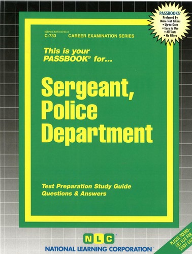 NEW Police Sergeant Exam Practice Passbook Upcoming Civil Service NYS ...
