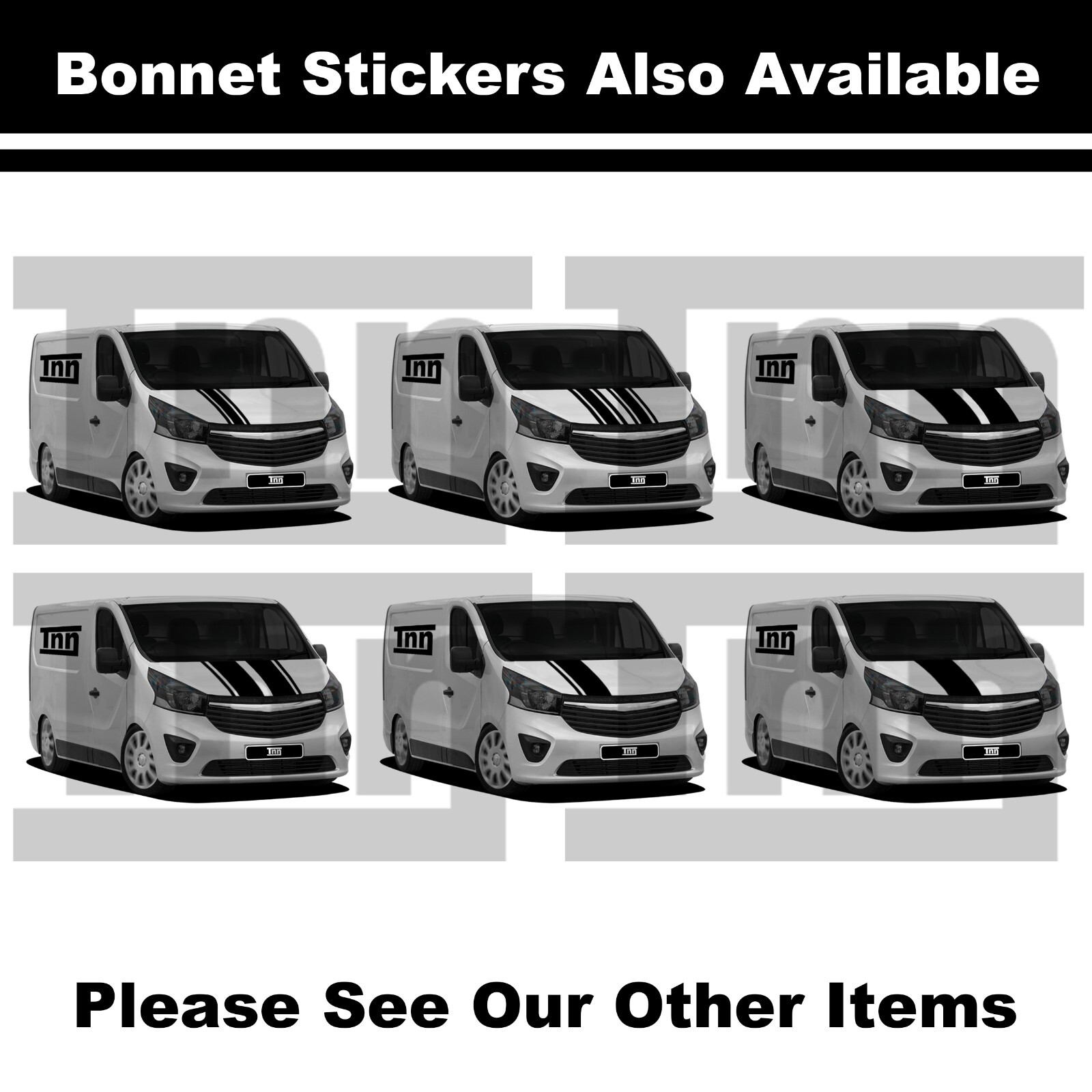 Stickers for Vauxhall Vivaro LWB Van Side Stripe Camper Graphics ...