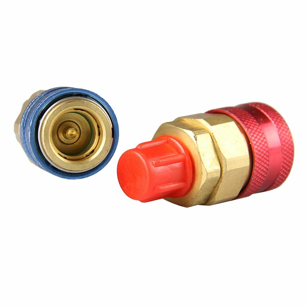 AC Quick Connector Adapter Coupler Auto A/C Manifold Gauge Low/High ...