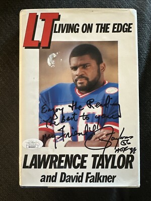 LAWRENCE TAYLOR AUTOGRAPHED BOOK - JSA CERTIFIED | eBay