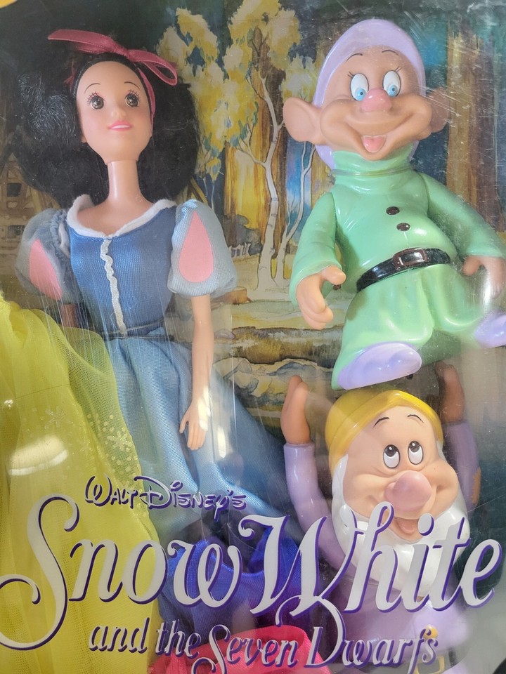 Rare Vintage Disney Dance N Play Snow White, Dopey & Sneezy New Deluxe ...
