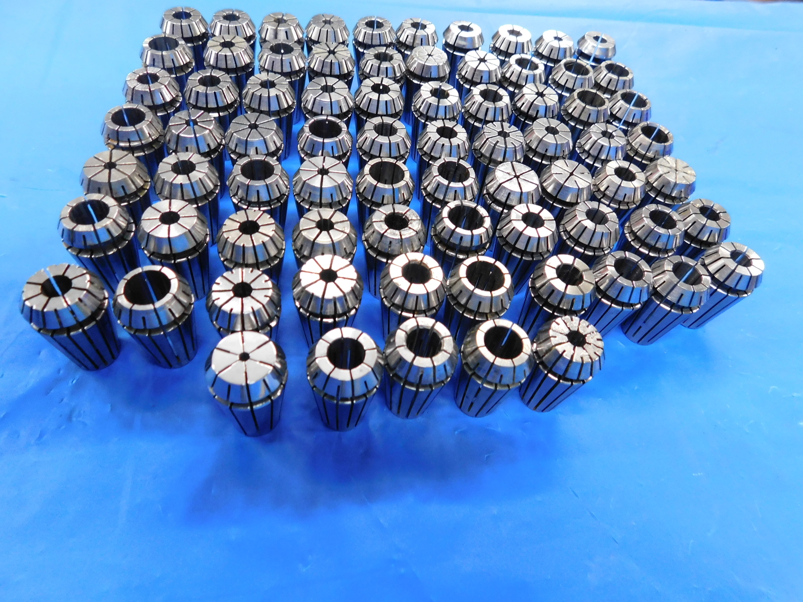 LOT OF 75PCS KENNAMETAL / SYIC / OTHERS ER16 SPRING COLLET VARIOUS ...