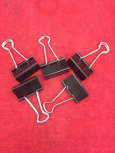 NEW CASE OF 144 SKILCRAFT Medium Binder Clips Hardened Steel 12 Boxes ...