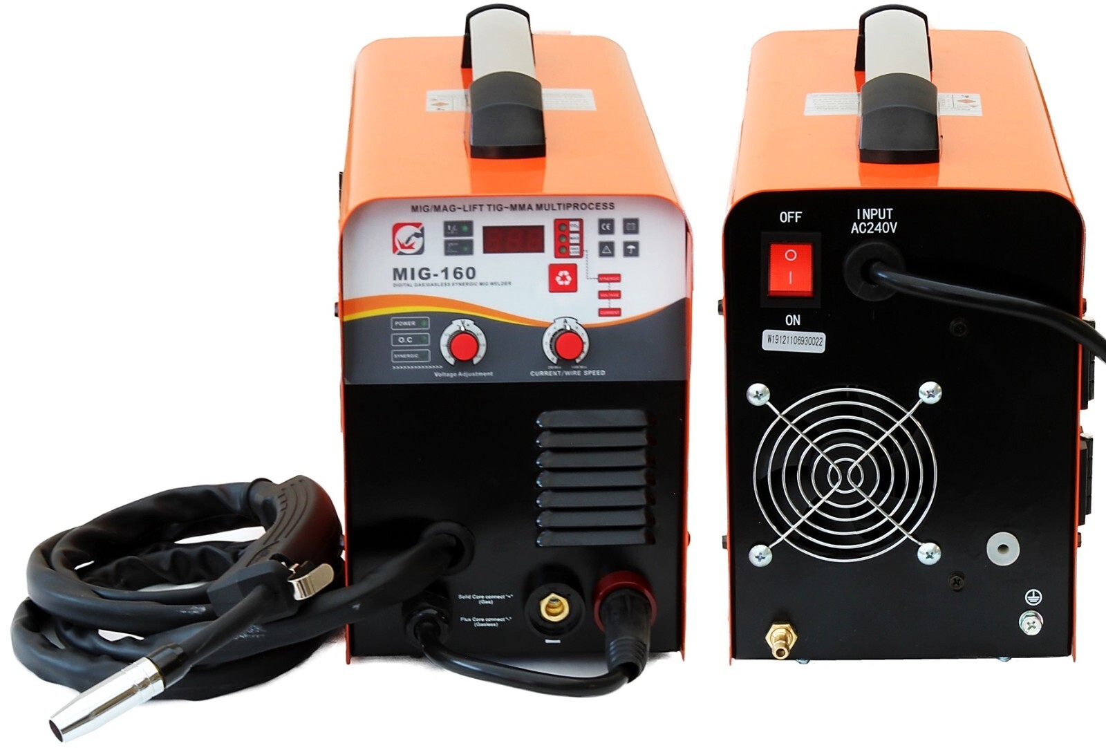 ANDELI Inverter MIG Welder Gas Gasless 160A DC Lift-TIG MMA 5in1 ...