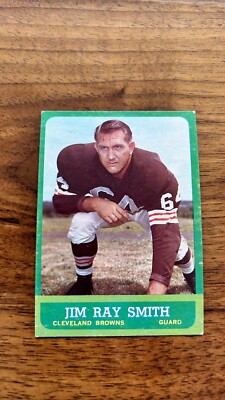 1963 TOPPS FOOTBALL #18 JIM RAY SMITH CLEVELAND BROWNS EX (SP) | eBay