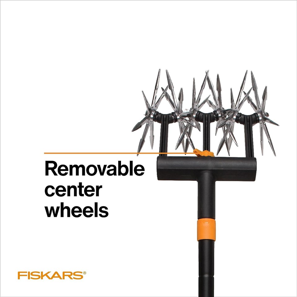 Fiskars Extendable Hand Tiller Cultivator 40"-60" Telescoping Tool for ...