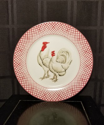 Home Essentials-Basic "Rooster & Hen" Dinner Plate Scene 1 | eBay