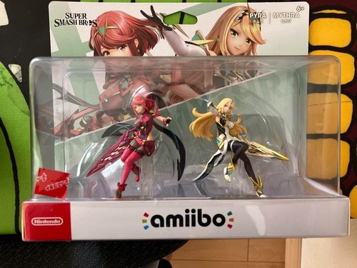 Nintendo amiibo Pyra Mythra Double Set Super Smash Bros. Homura Hikari ...