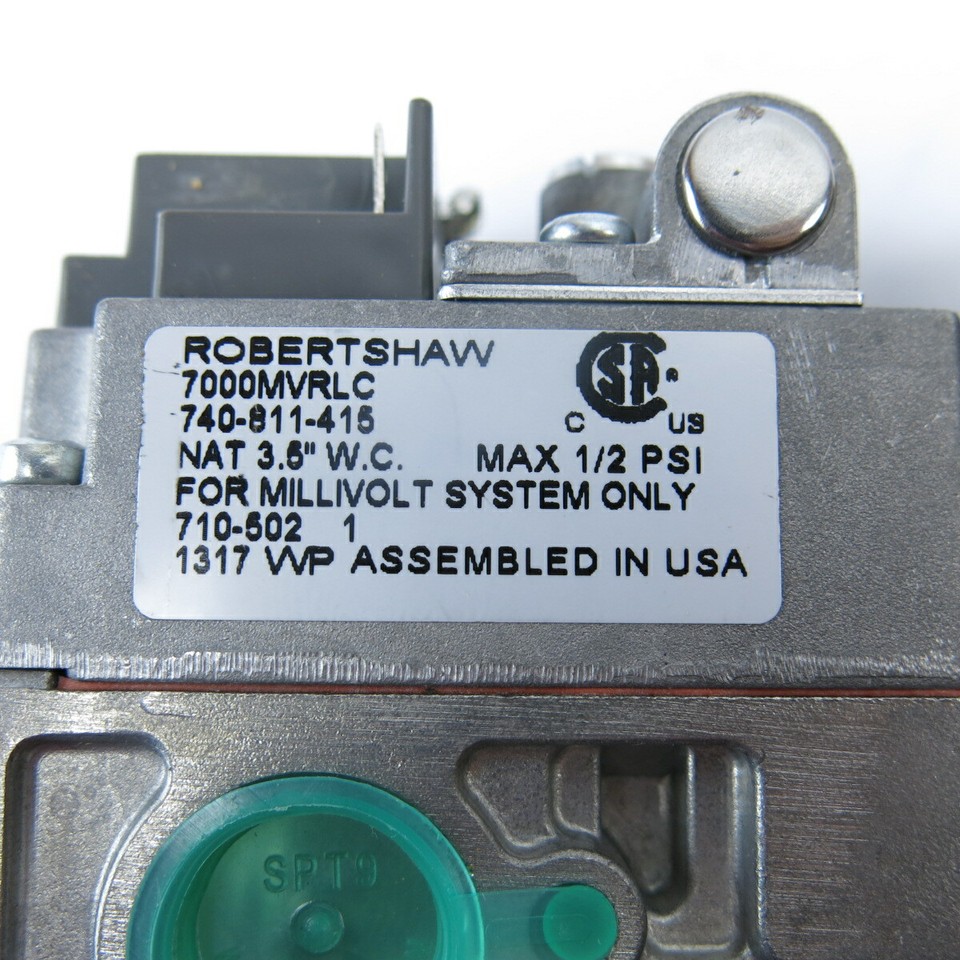 Robert Shaw 710-502 Millivolt Gas Valve 250-750MV Low Capacity | eBay