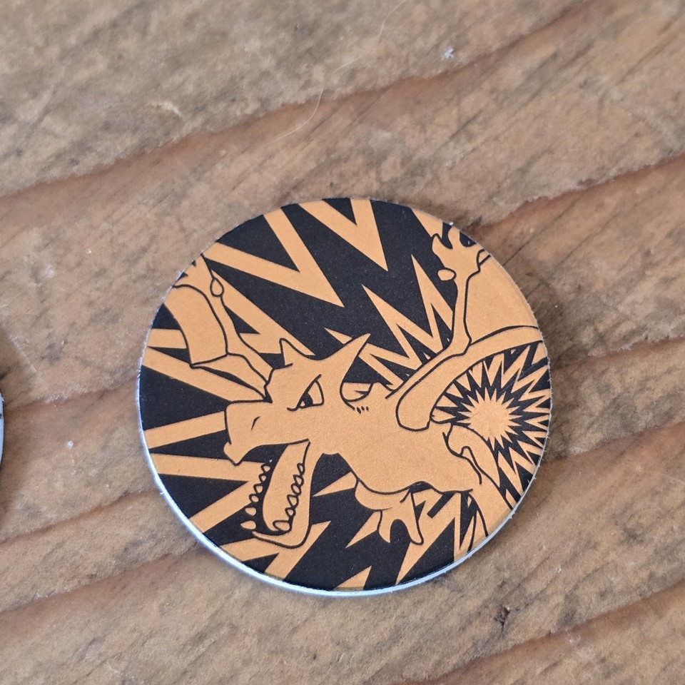 Lot of 6 Pokémon TCG Coins Meowth Charizard Raikou Solgaleo Lunala ...