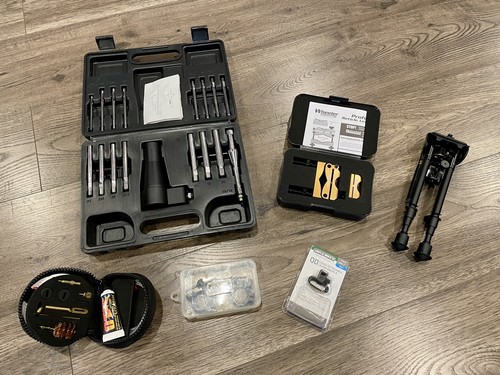 Wheeler Rifle Level With Bore Site Kit, Otis cleaning kit and ...