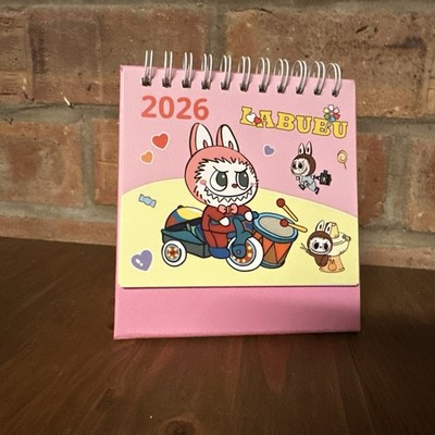 Labubu 2026 Desk Calendar Pink Planner Great Xmas Gift Filler 4 Styles ...