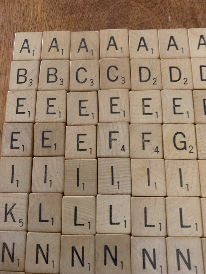 vintage Originals Scrabble alphabet letter tiles 119 pieces | eBay