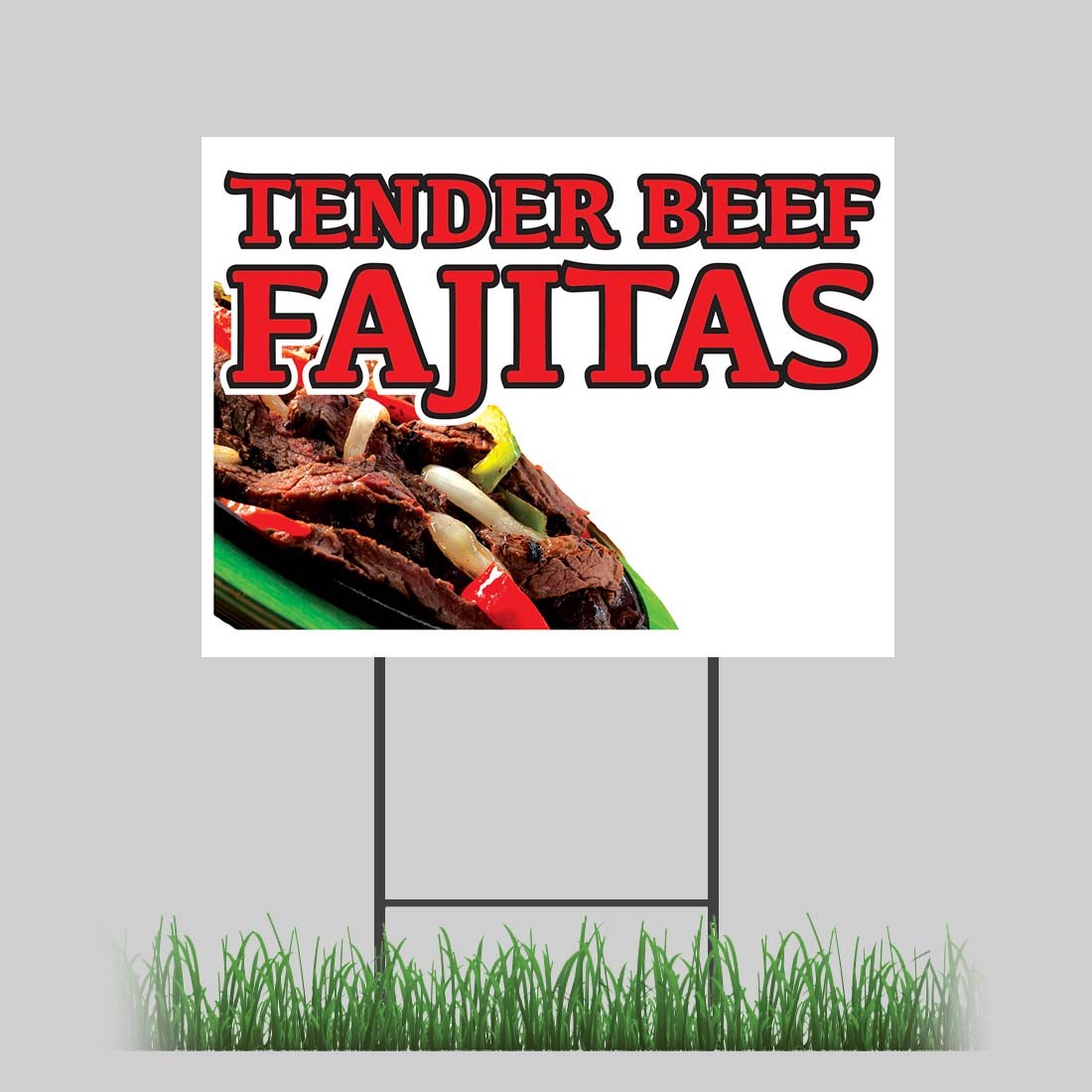 18"x24" Mexican Food Yard Sign Fajitas Restaurant Food Sign | eBay