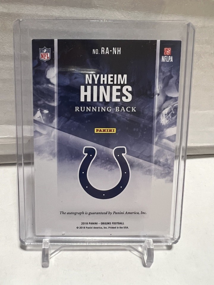 2018 Panini Origins Nyheim Hines Autograph Auto | eBay
