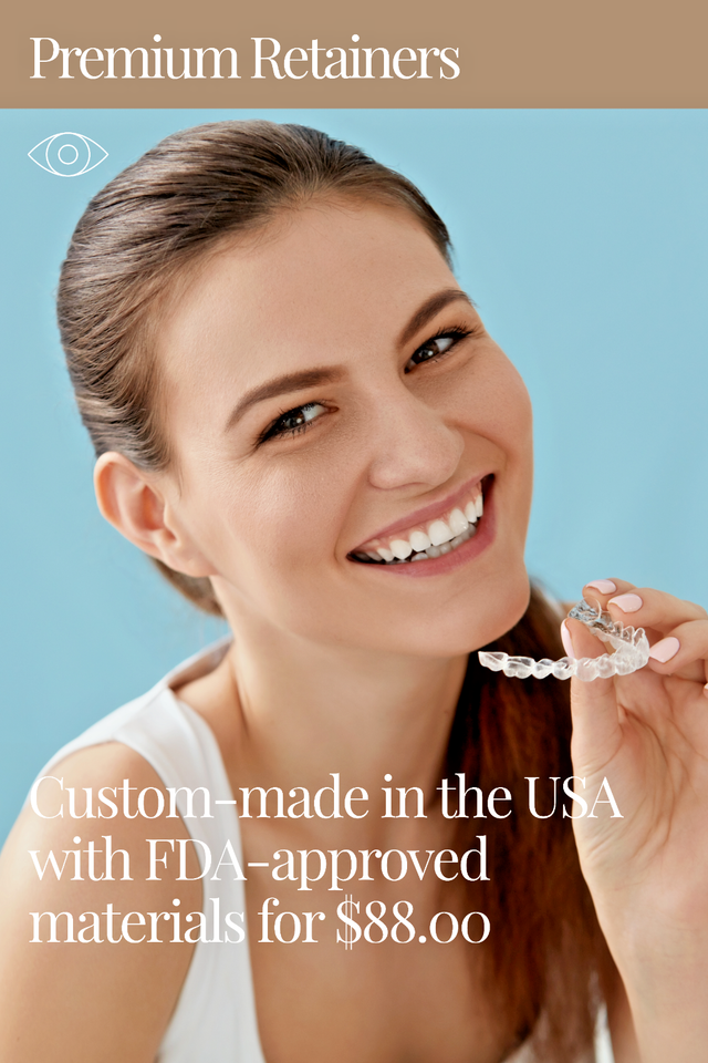 Custom fitted dental reteiner set,orthodontics upper and lower retainer ...