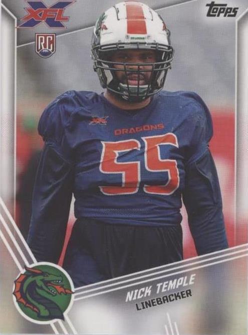 2020 Topps XFL - Nick Temple #54 (RC) for sale online | eBay