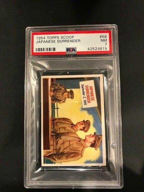 1954 Topps Scoop Japanese Surrender Card # 58 PSA 7 | eBay