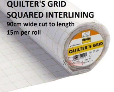 Vlieseline / Vilene QUILTERS GRID Iron On PELLON V820 square grid ...
