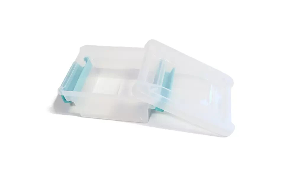 Sterilite Mini Clip Box Clear with Blue Aquarium Latches 6-Pack 1969 | eBay
