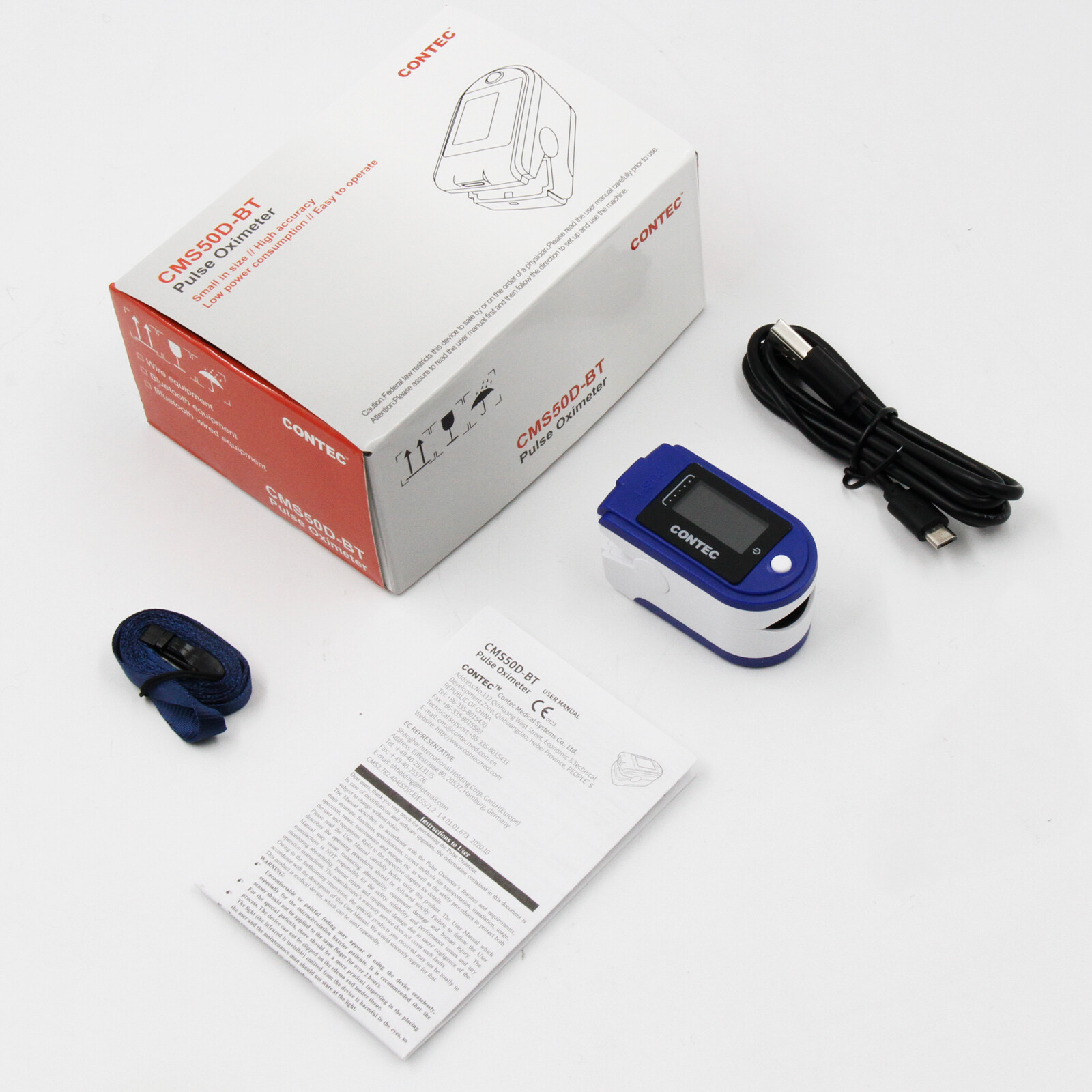Finger Pulse Oximeter 24H recorder Sleep study w Alarm,SpO2 monitor+PC ...