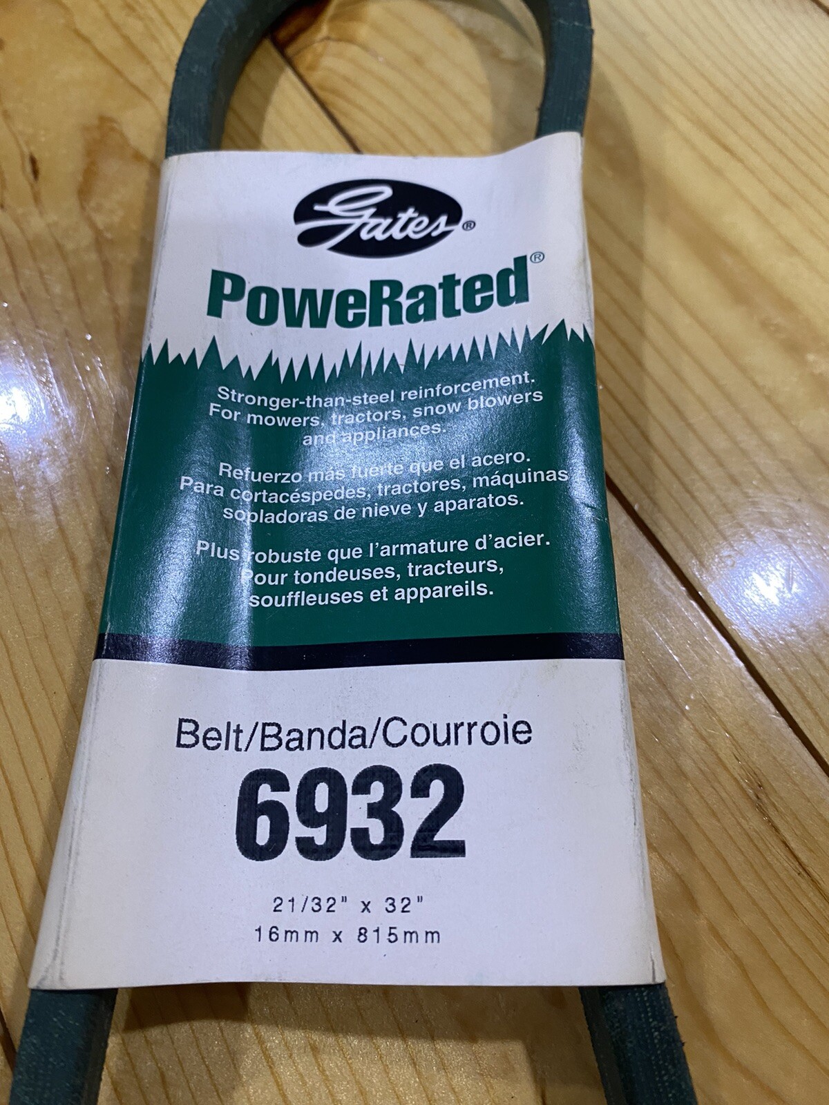 Gates 6932 PoweRated FHP Medium Horse-Power V-Belt 21/32‚Äù x 32‚Äù ...