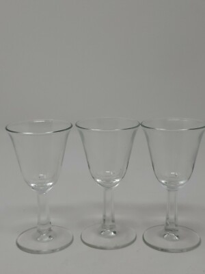 Vintage Set Of 3 Shot Glasses Looks Like Wine Glasses. 2 In Tall Made ...