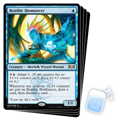 Benthic Biomancer X4 M/NM Magic: The Gathering MTG Ravnica Allegiance ...