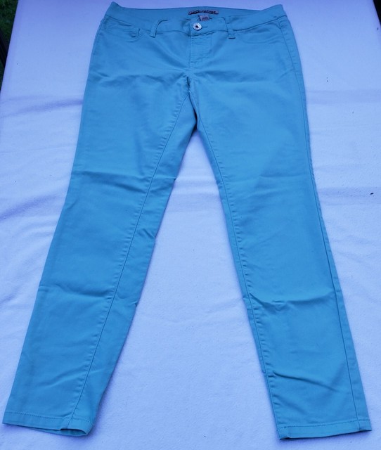 One Pair Girls Refuge Aqua Blue Pants Size 12 Casual Comfortable School ...