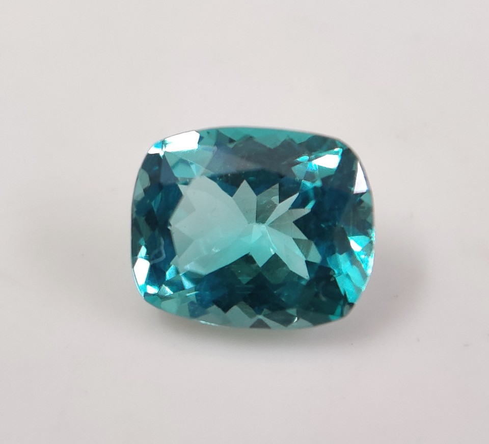 1.6 cts. Natural AAA Paraiba Blue Apatite Cushion Cut Loose Gemstone ...