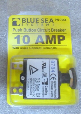 E3B Blue Sea Systems 7054 Push Button Circuit Breaker OEM New Factory ...