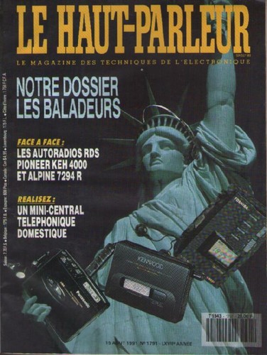 Magazine Le Haut-Parleur 1791 PIONEER 4000 ALPINE 7294 Mini Central ...