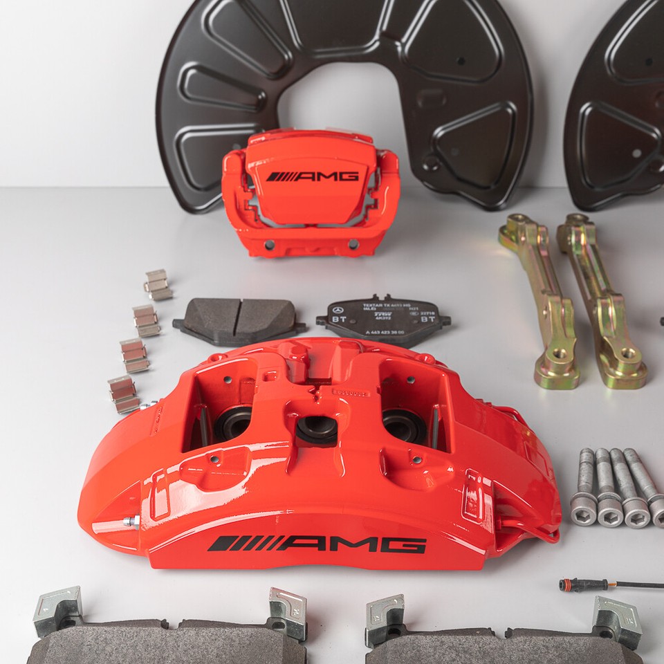 New Genuine Mercedes-Benz G63 GLS GLE AMG W463 W167 RED big brake kit ...