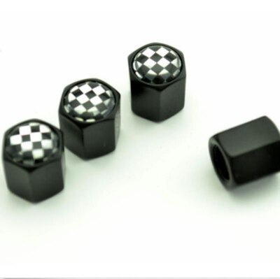 TIRE VALVE STEM CAP UNIVERSAL FIT MINI COOPER CLUBMAN CHROME R50 R55 ...