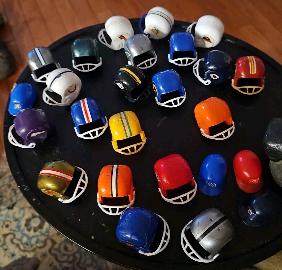1980s Football NFL Mini Helmets Collection Lot Of 25 Vending Gumball ...