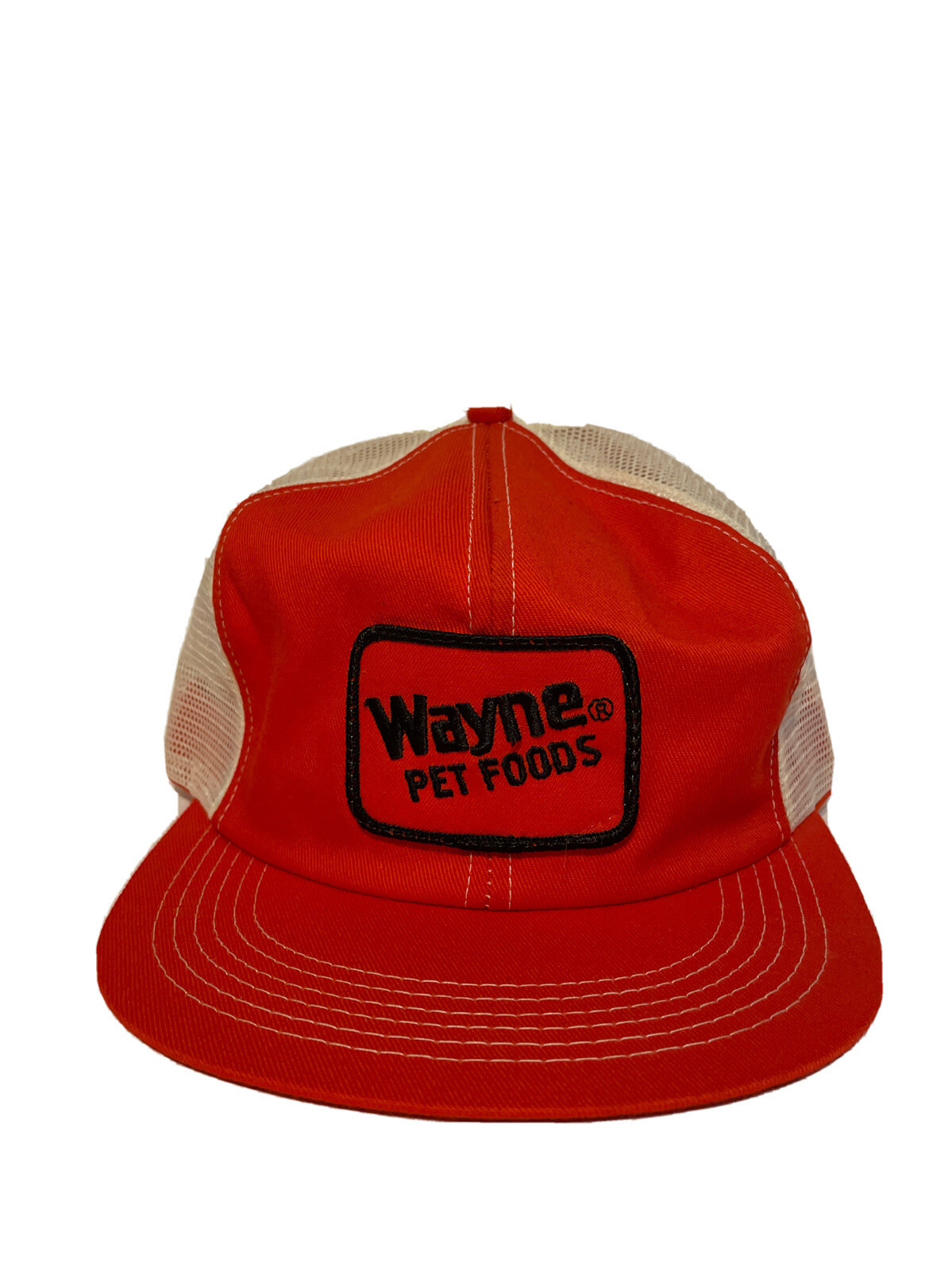 Rare Vintage 80’s WAYNE PET FOODS Patch Snapback Truc… - Gem