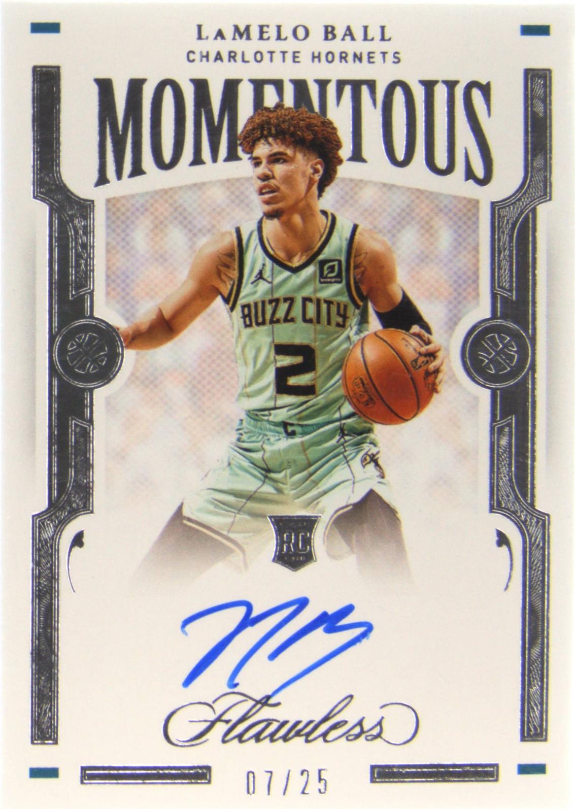2020-21 Panini Flawless - Momentous Autographs LaMelo Ball #MOM-2 /25 ...